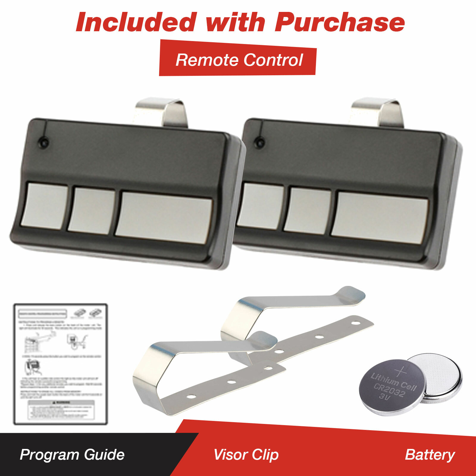 2 For 973LM Liftmaster SEARS Craftsman 971LM Remote 390mhz transmitter ...