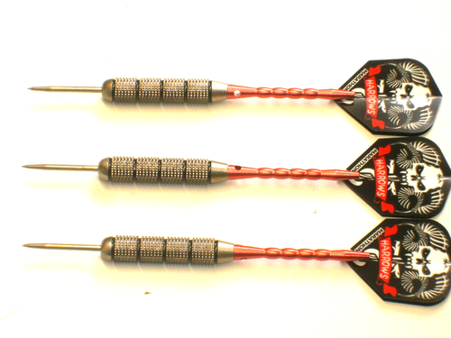 Steel Tip Darts, Used 24 Gram Plated, with New Aluminum Shafts ...