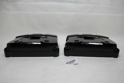 Harley Evo Big Twin rocker box covers powdercoated BLACK FXR FL Softail ...