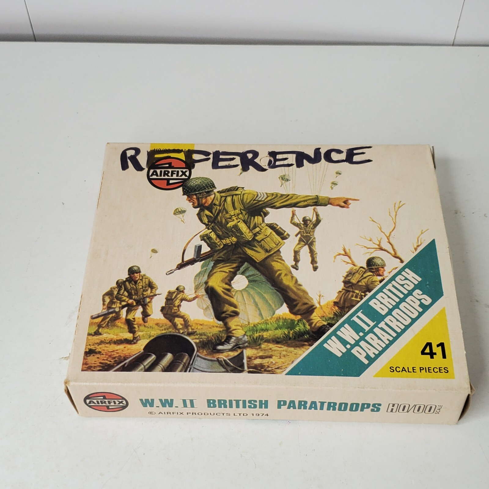 Airfix British Paratroopers HO/OO #S23 40 Piece Set Lot No01723-9 1974 ...
