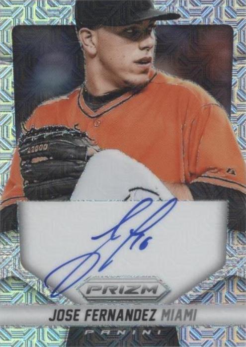 2014 Panini Prizm Autographs Jose Fernandez Jf Mojo Prizm 75 Au 3906