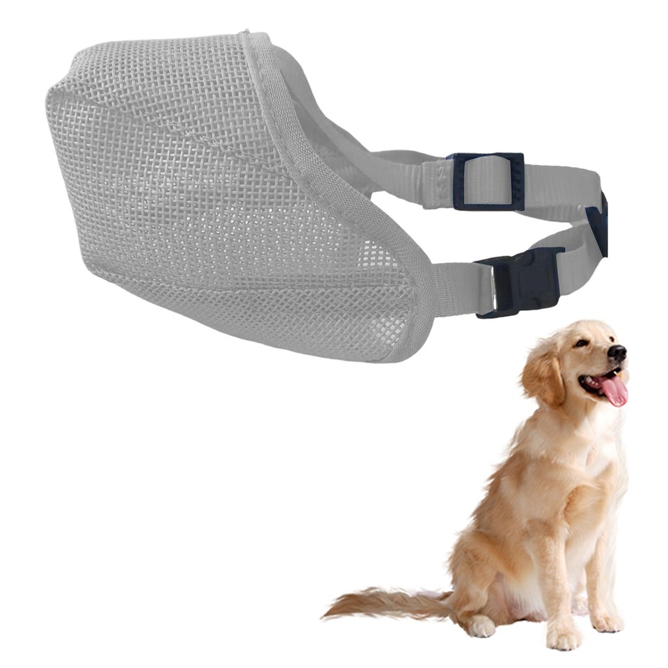 Non-slip Dog Muzzle Dog Restraint Mesh Dog Muzzle for Dogs Prevents ...
