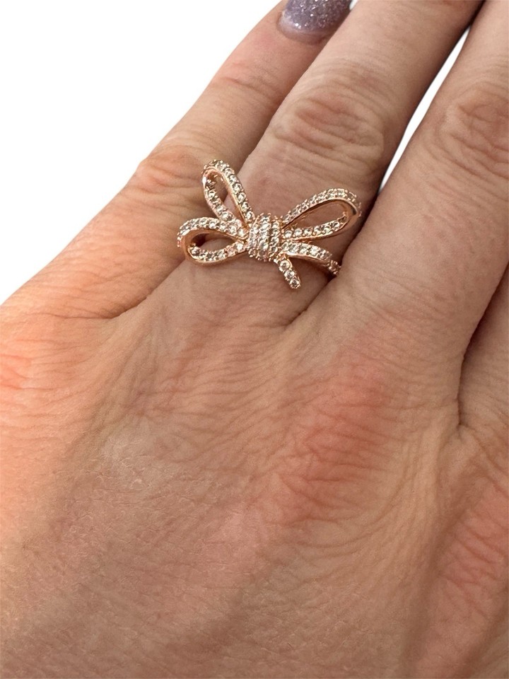 Bomb Party Rose Gold Bow Ring Size 8 A Bow to The Unspoken Rose Gold ...