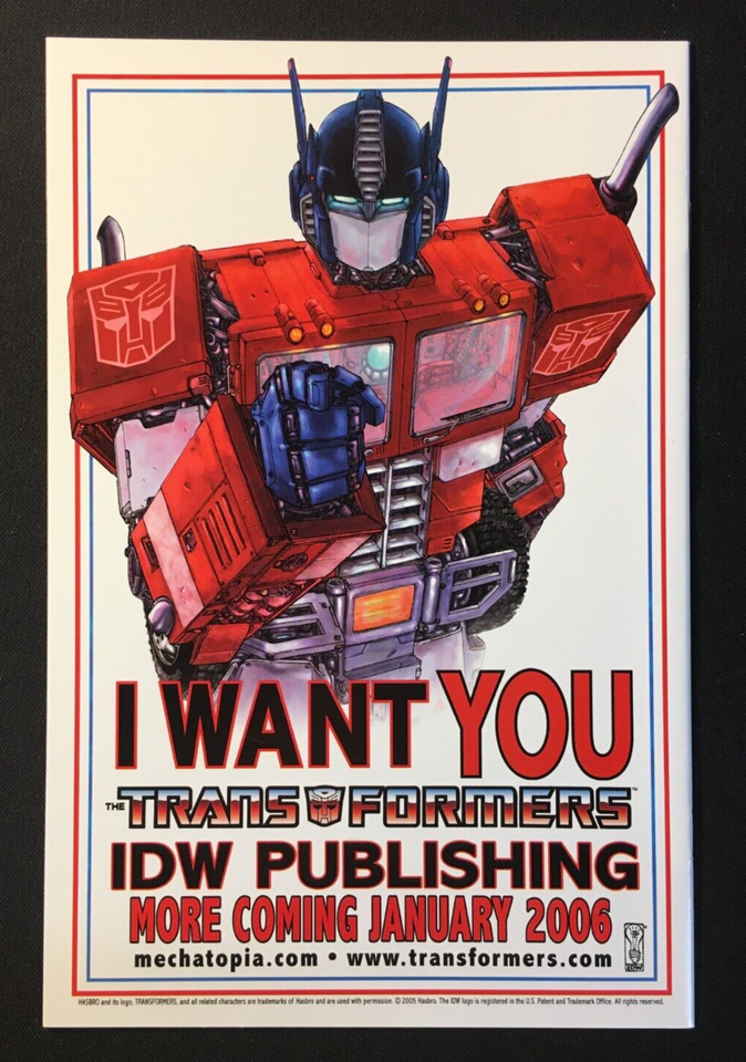 Transformers 0 Wheeljack Optimus Prime IDW 1 Copy Rare HTF 1st Print EJ ...