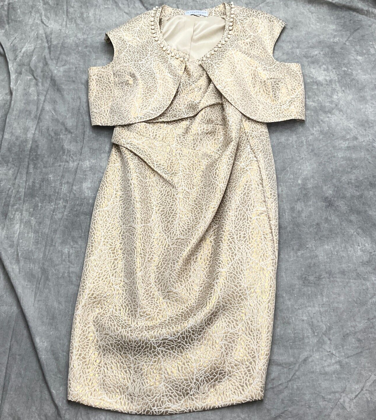 KM Collections Milla Bell Dress Vest Women 10 Metalli… - Gem