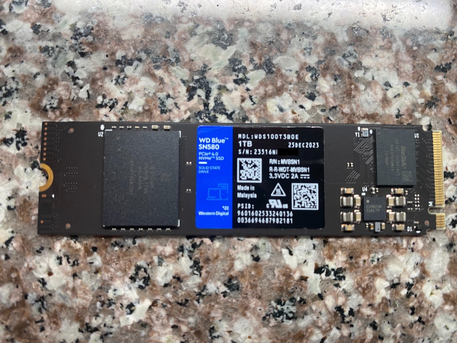 Western Digital WD Blue SN580 1TB M.2 NVMe | Grelly USA