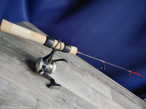 VINTAGE QUANTUM IS24M ZEBCO MICRO 11TS TRIGGER SPIN ICE FISHING ROD ...