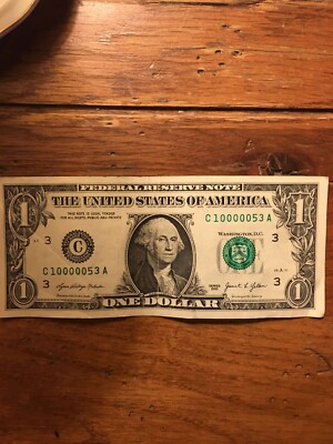 RARE 2021 one dollar bill with SUPER RARE Serial Number!!:) | eBay