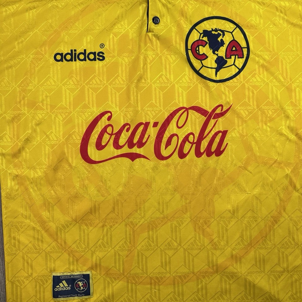 Vintage 90s Adidas America Club Soccer Football Jersey Adult Size Large ...
