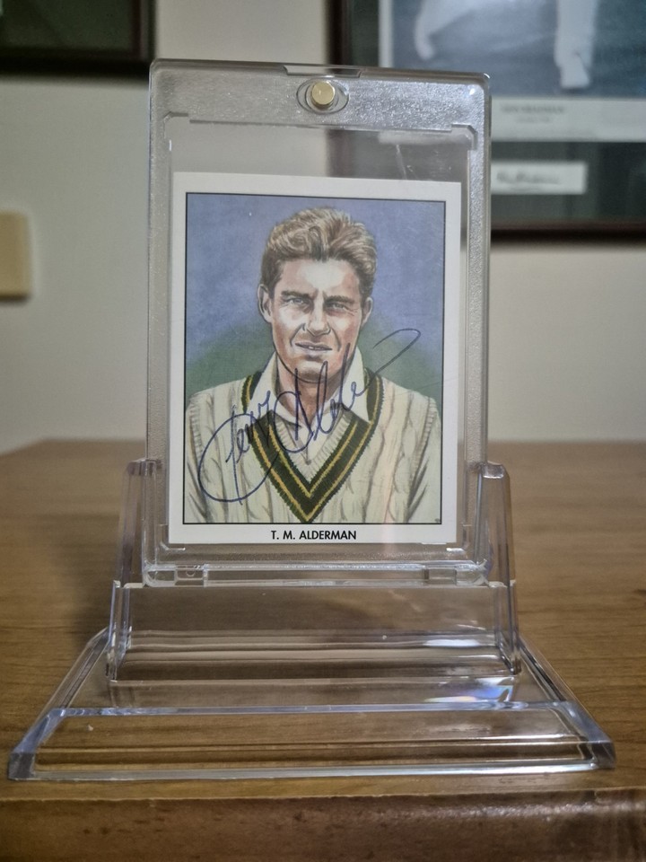 Terry Alderman Hand Signed Cricket Card Rare | eBay Australia