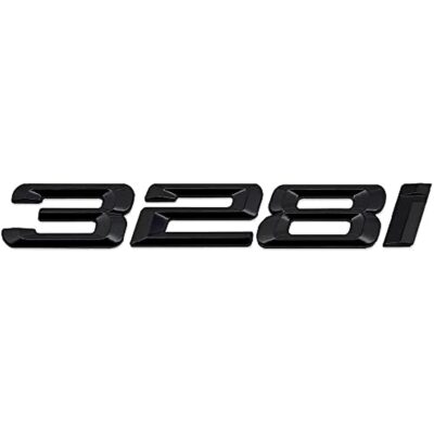 328i Gloss Black Rear Trunk Emblem Badge for BMW 328i Decal Numbers ...