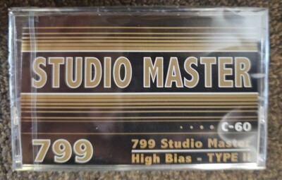 STUDIO MASTER COBALT 799 SEALED TYPE II C-60 BLANK CASSETTE TAPE (1 ...