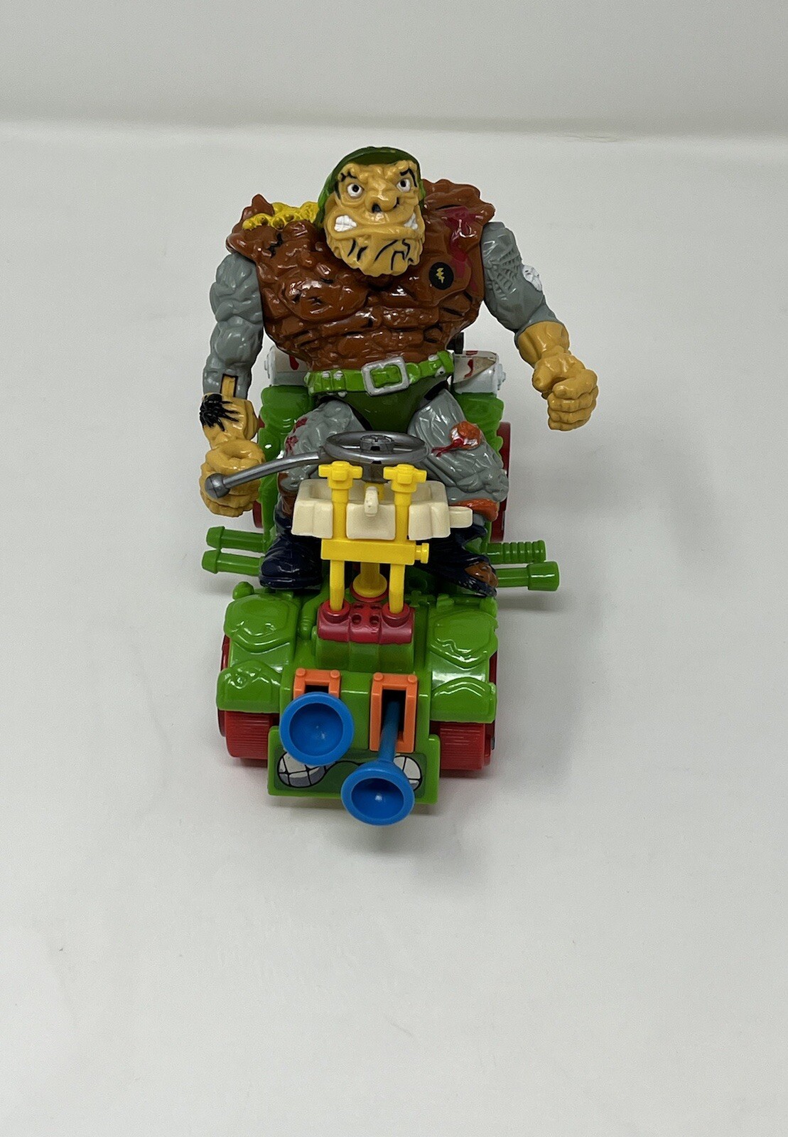TMNT VINTAGE Toilet Taxi 1990 Incomplete Vehicle + General Tragg Ninja ...
