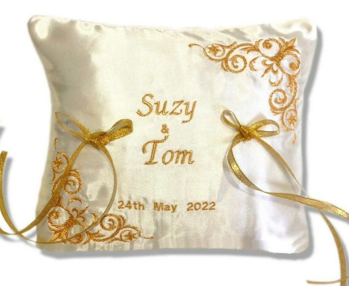 Wedding Cushion WEDDING RING CUSHIONS... Enchanted Handwork Art By