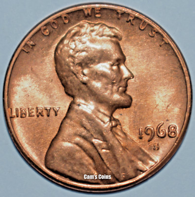 1968 S Lincoln Memorial Penny GEM Brilliant Uncirculated BU Red Cent | eBay