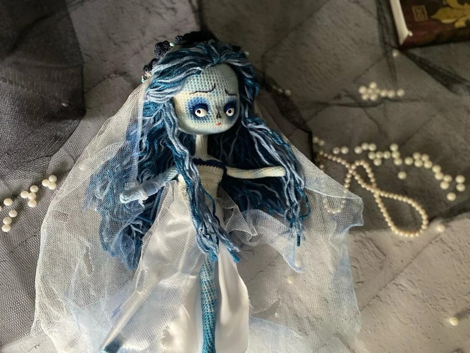 Corpse Bride Crochet , amigurumi, doll, toy, gift, handmade, crochet ...