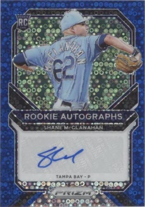 2021 Panini Prizm - Rookie Autographs Shane McClanahan #RA-SM Blue Donut Circle Prizm /60 (AU ...