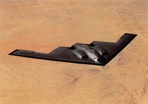 Stealth B-2 Jack Northrop Flying Wing Batwing Aircraft Vtg 6X4 Postcard ...