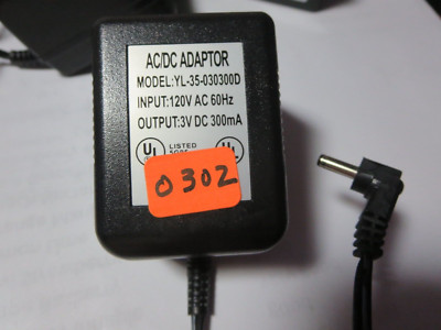 AC adapter power supply Model YL-35-030300D 12 volt 300ma # 0302 | eBay