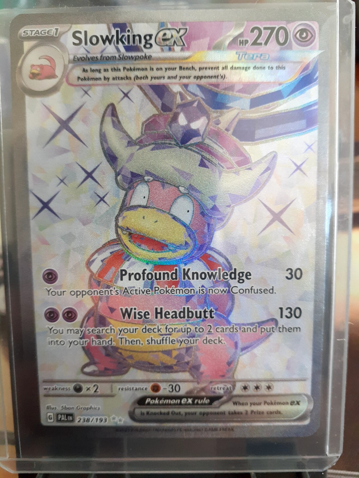 Pokémon TCG Slowking ex Scarlet & Violet - Paldea Evolved 238/193 Holo ...