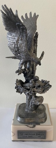 Michael Ricker American Eagles Predator Series Pewter Statue | eBay
