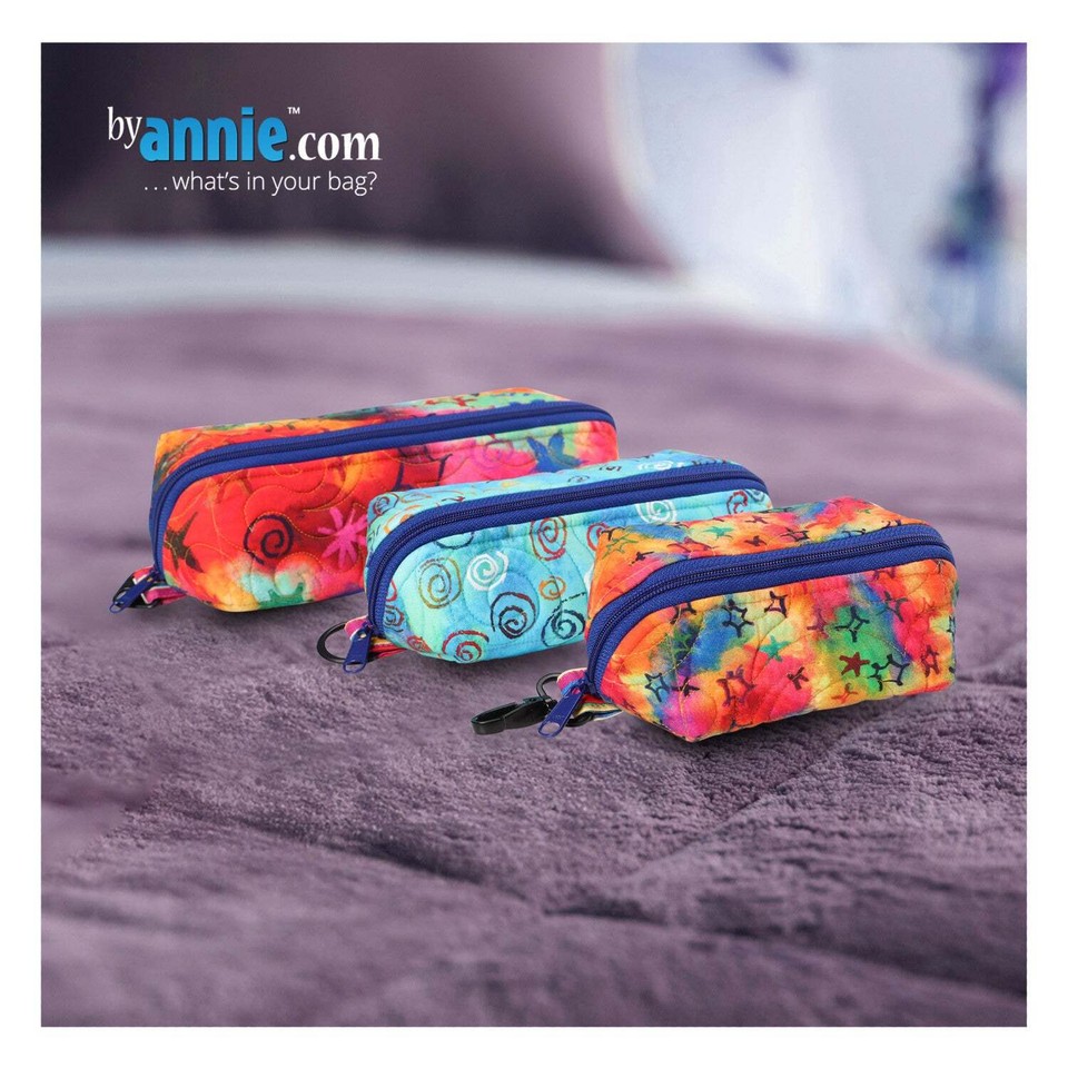 Drop Zone Zippered Pouches Sewing Pattern by Annie Unrein for ByAnnie | eBay