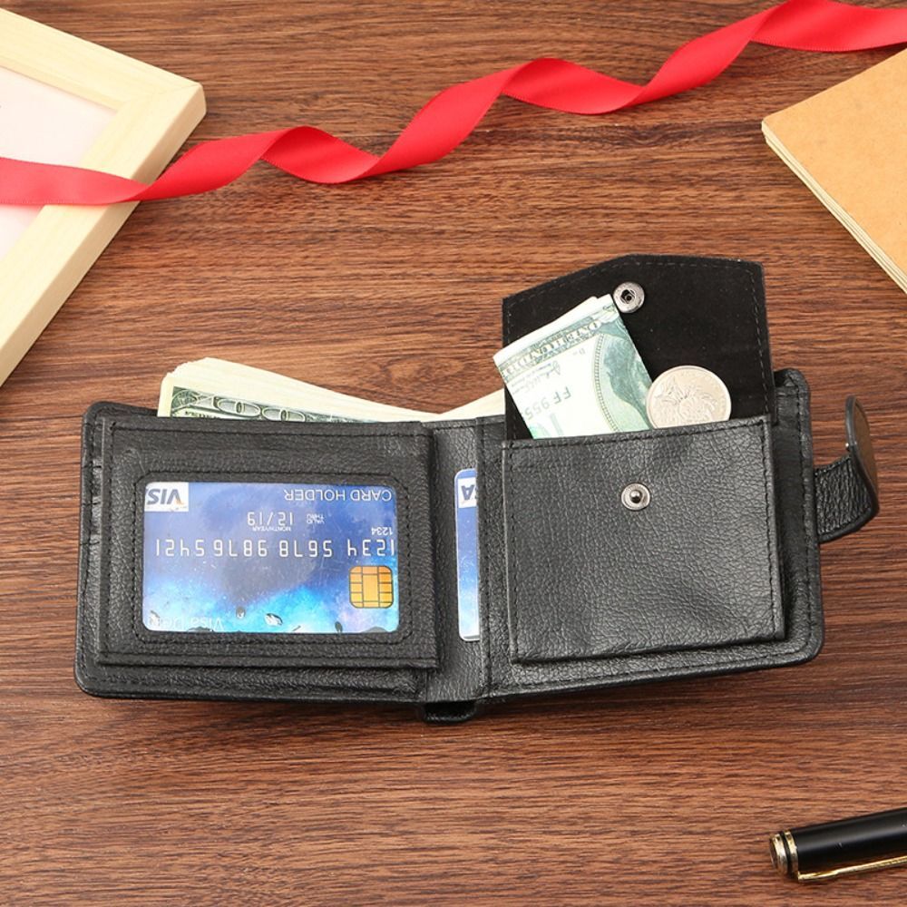 Folding Coin Purse Multi-card Card Holder Fashion Mens Short Wallet Men ...