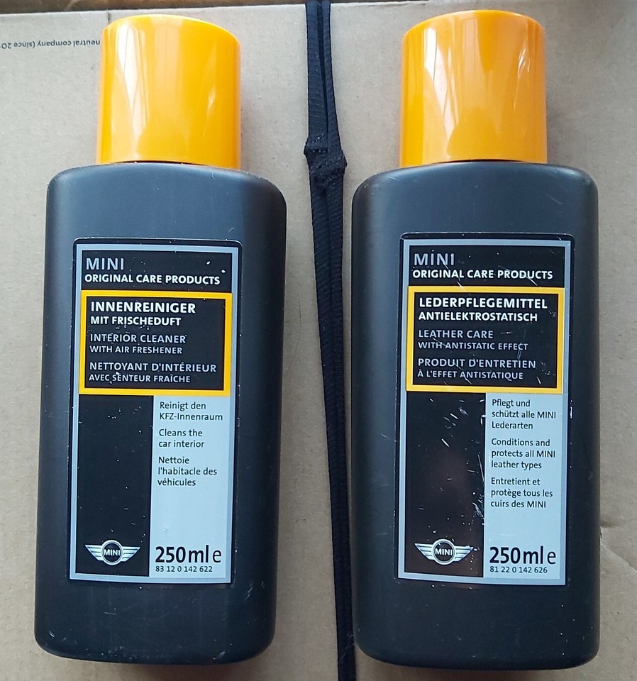 Mini Cooper, Wax-Leather,& Interior Cleaner Products, Imported Germany ...