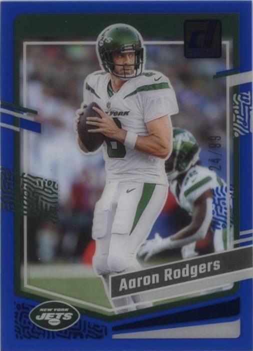 2023 Panini Clearly Donruss - Aaron Rodgers #38 Blue /99 for sale ...