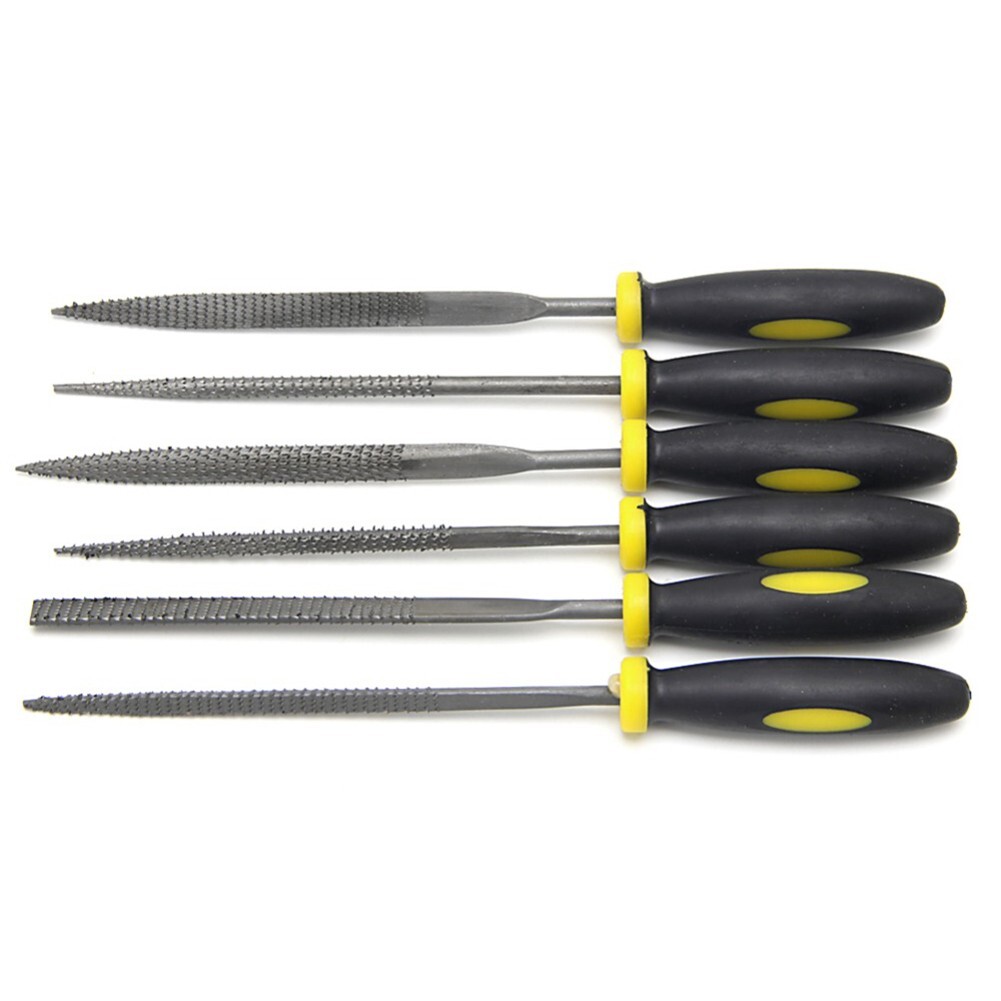 6 Pcs Mini Files Set Metal Filing Rasp Needle File Wood Tools Hand ...