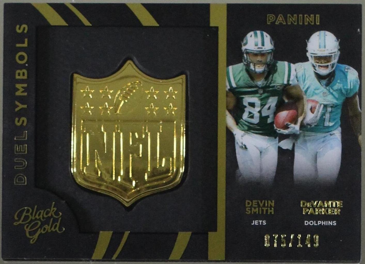 2015 Panini Black Gold - Duel Symbols Devante Parker, Devin Smith #DTS ...