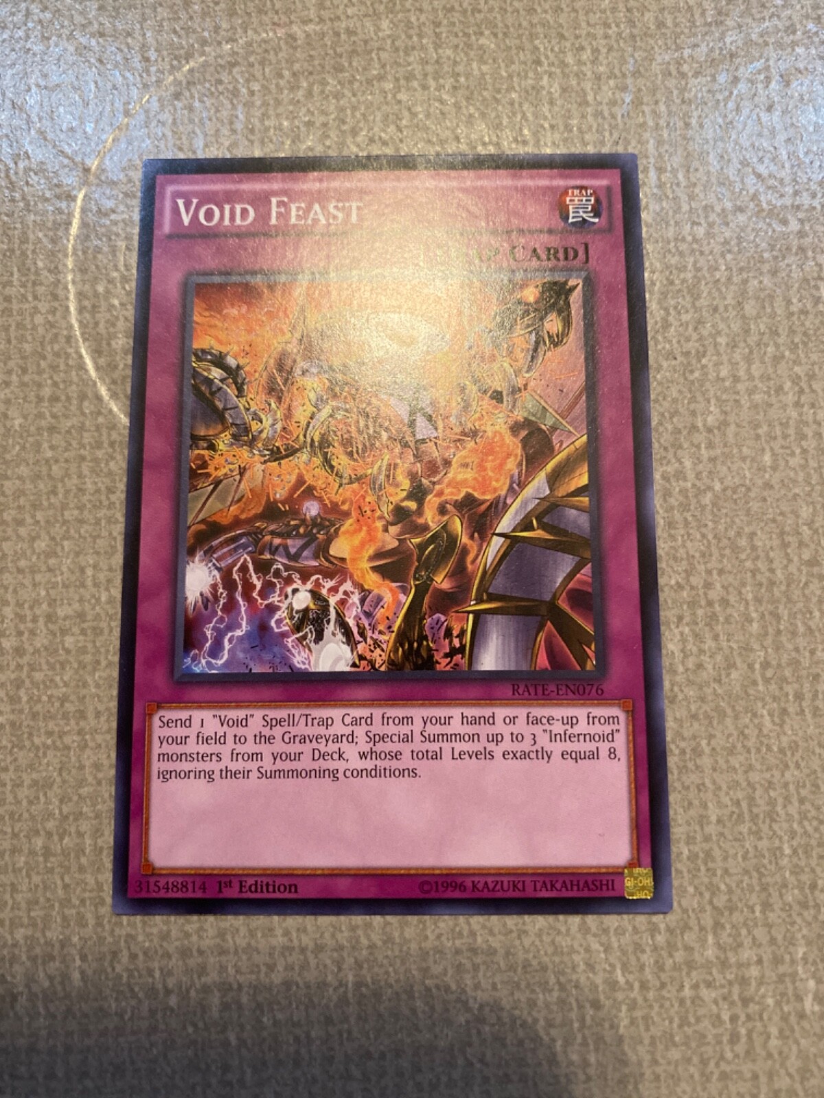 Yu-Gi-Oh! Void feast mint common 1st ed RATE-EN076 | eBay