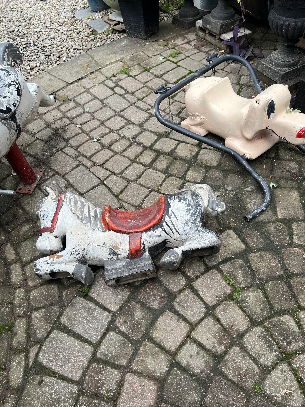 Vintage Gametime Saddle Mates Ride On Spring Rider Playground Toy Horse ...