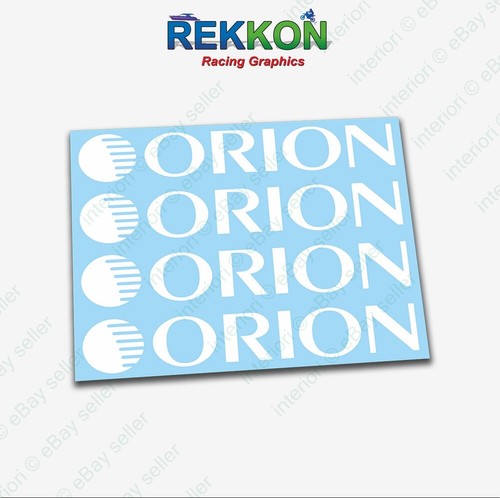 ORION Car Audio High Cast Vinyl White Decals Stickers Windows Sides Set ...