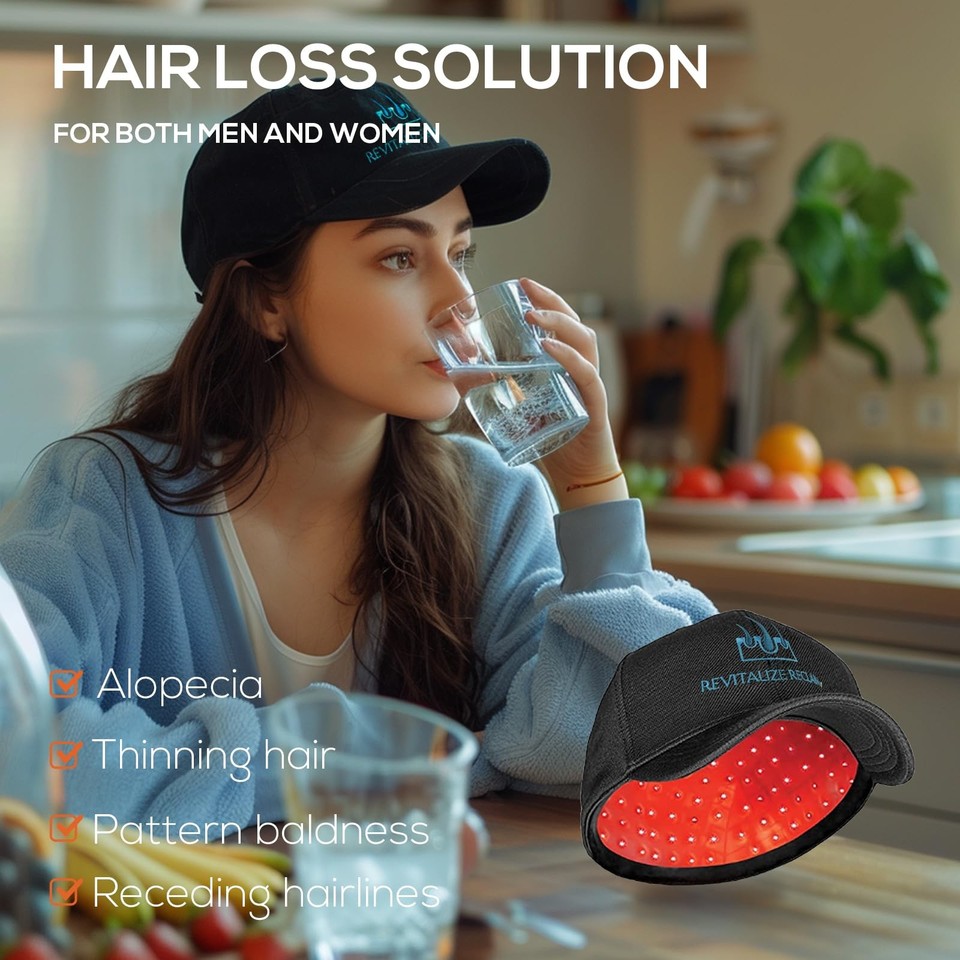 Laser Hair Growth Cap,Laser Therapy Cap Hair Growth Device Cap for Hair ...