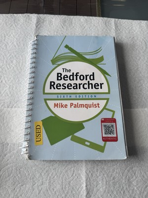 The Bedford Researcher 6th Edition by Mike Palmquist 2017 Chicago ...
