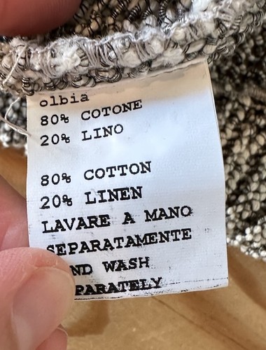 Mastro Moda Made In Italy Linen Blend Women’s 3/4 Sleeve Sweater Size S ...