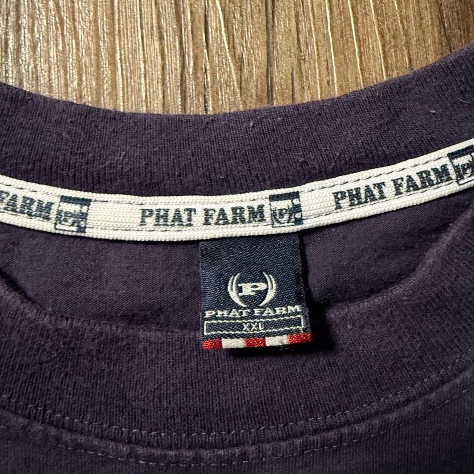 Vintage Phat Farm T Shirt XXL 90s Classic American Flava Graphic Tee | eBay