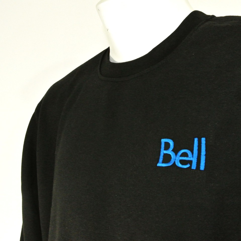 BELL CANADA Telephone Tech Employee Uniform Sweatshirt Black Size XL ...