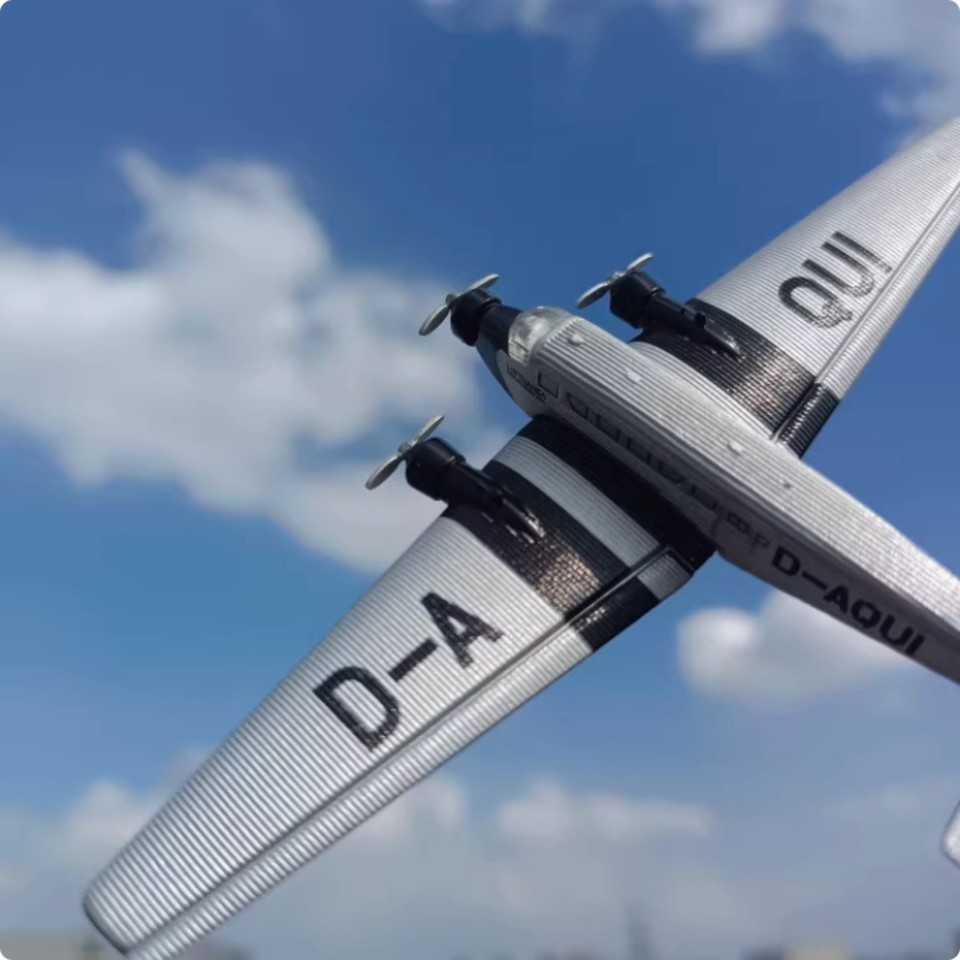 8cm 1/250 WWII Germany Junkers Ju 52 Aircraft Finished Static Alloy ...