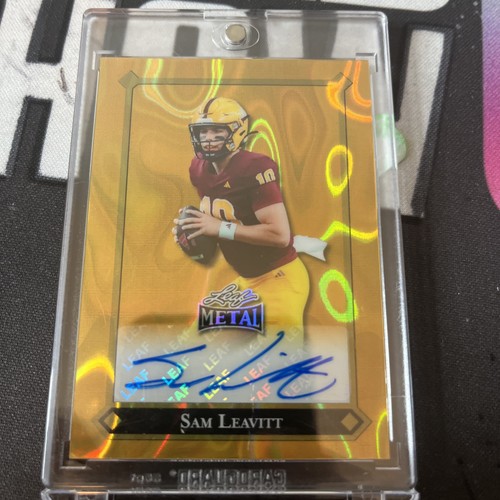 Leaf Metal Sam Leavitt Auto 1/1 Arizona State - Top College QB | eBay
