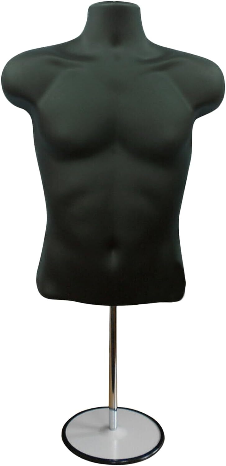 Male Mannequin Body Form Hanging Torso Bust Display Plastic 3/4 | eBay UK