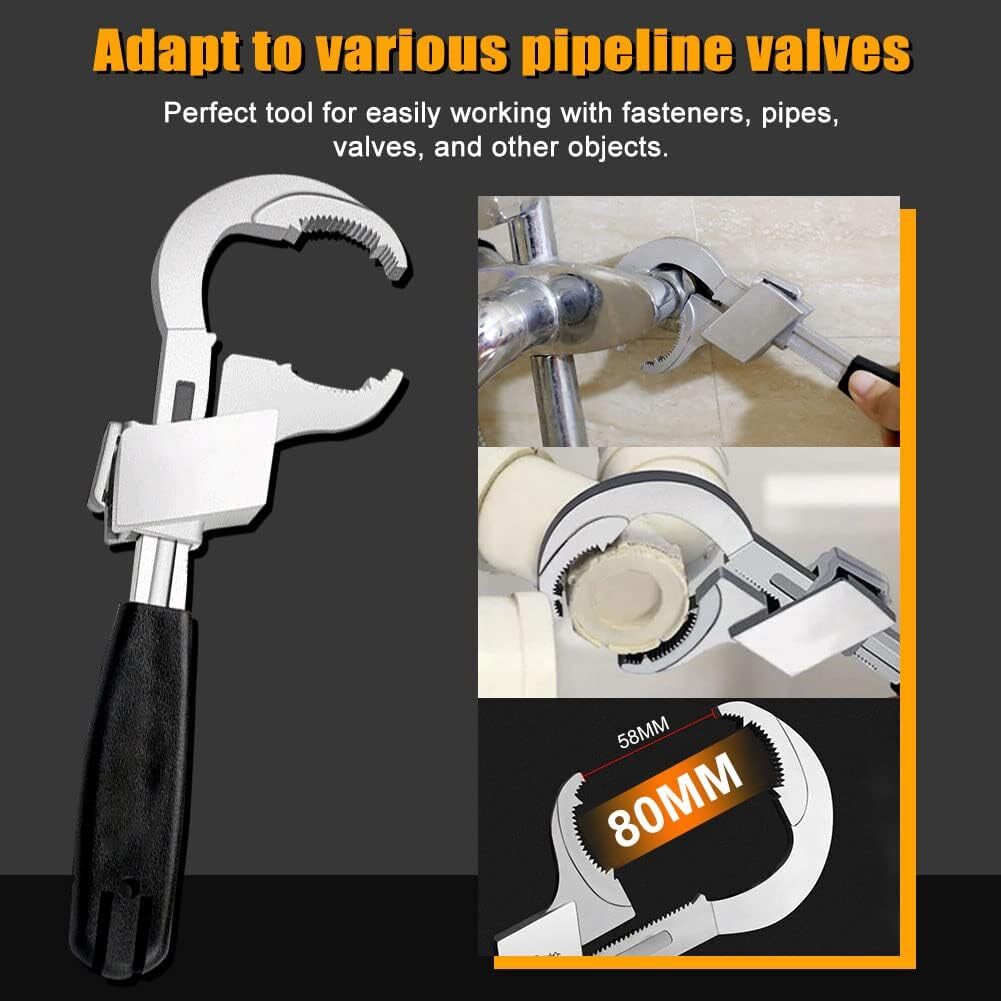 Multifunction Adjustable Double-ended Wrench Water pipe Hand Tool New ...