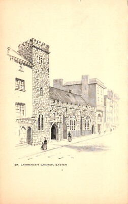 St. Lawrence's Church Exeter England Postcard | eBay