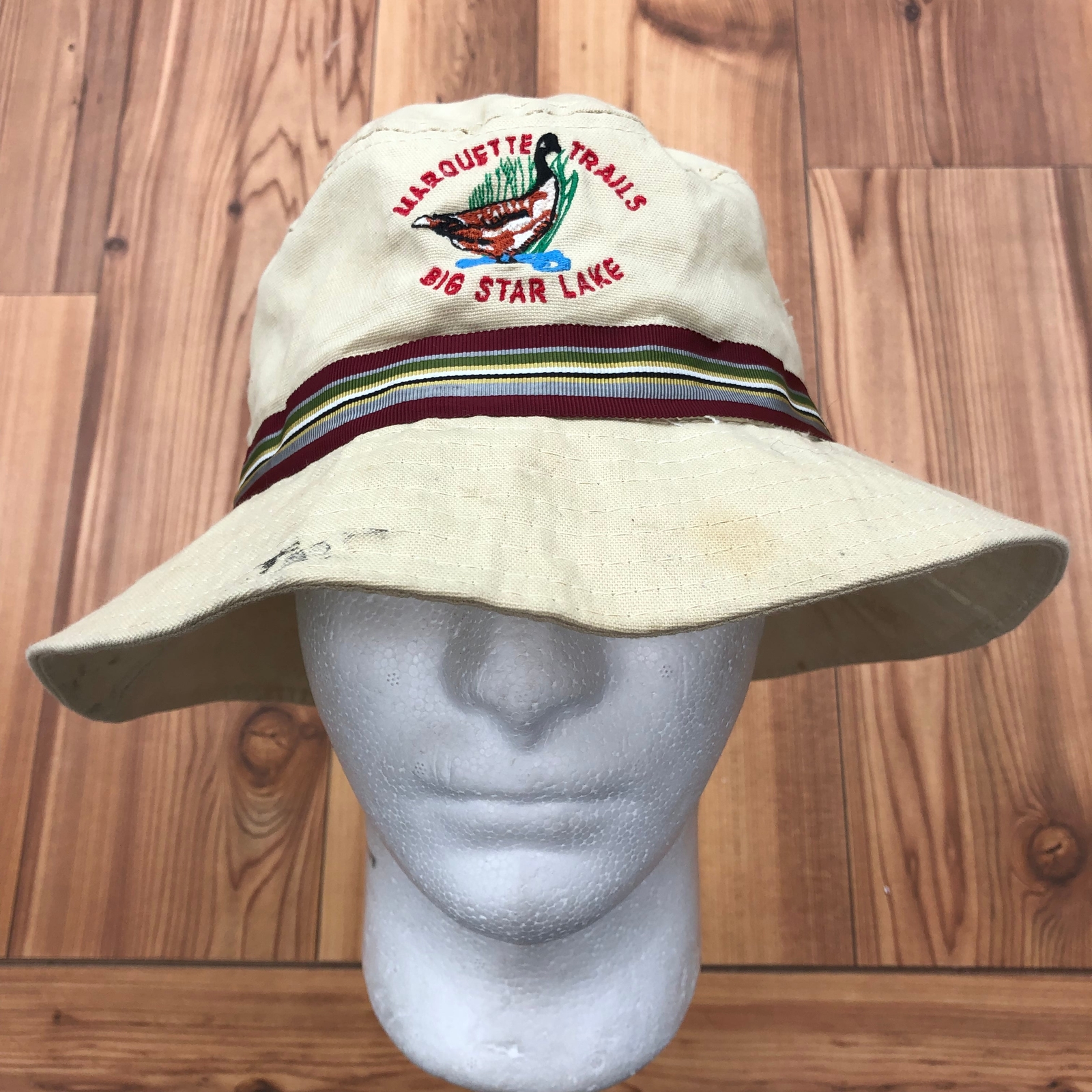 Vintage Duckster Beige Marquette Trails Big Stars Lak… - Gem