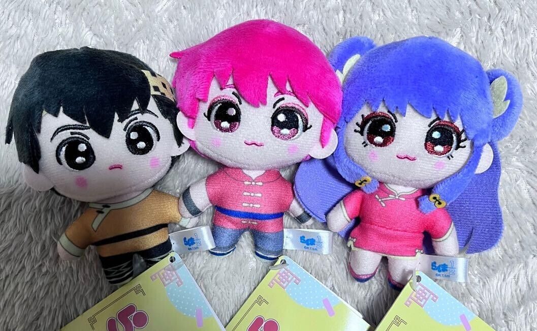Ranma 1/2 Mascot vol.2 Plush Doll Stuffed Toy Shampoo Ryoga Ranma Set ...