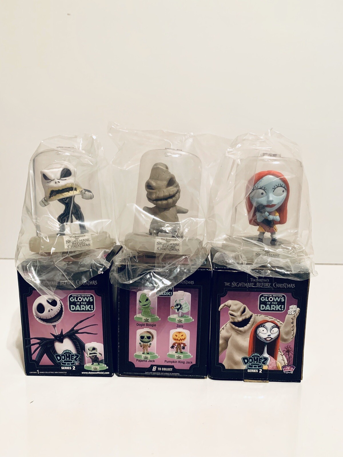 Disney Nightmare Before Christmas DOMEZ Series 2 Glows In The Dark! Lot ...