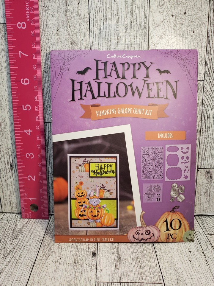 Crafters Companion Happy Halloween Pumpkins Galore Craft Kit 10pc Set ...