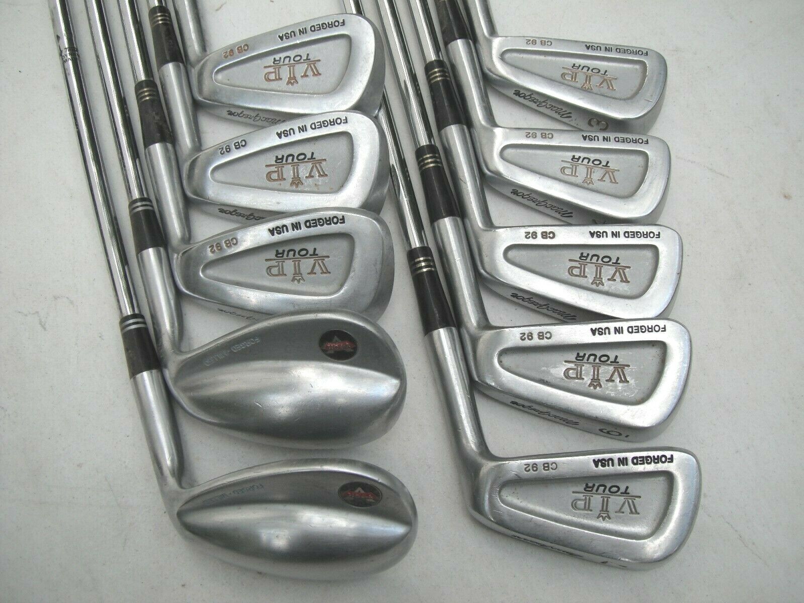 Macgregor VIP Tour CB92 3-P Golf Irons. Also, 56* and 60* V-Foil Wedges ...