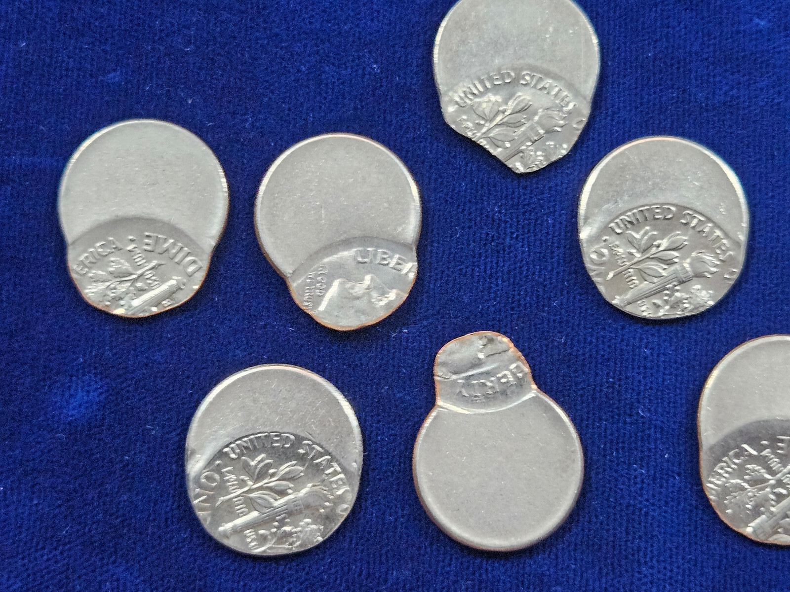 🌟(10) RARE Roosevelt Dimes 40%+ Off-Center Strike Mint Error Coins | eBay